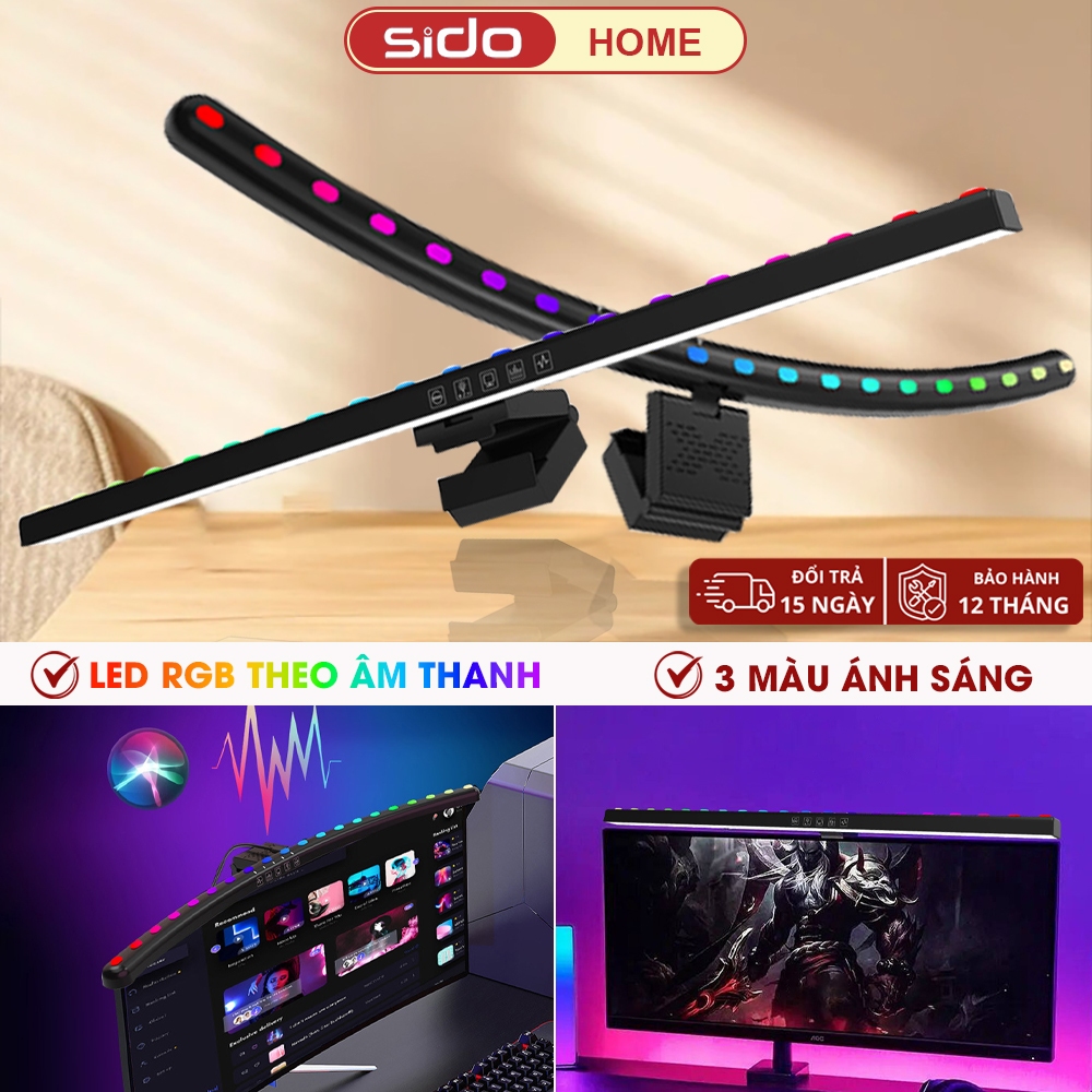 Đèn màn hình pc Sidohome SF601 đèn treo màn hình đèn máy tính 3 chế độ ...