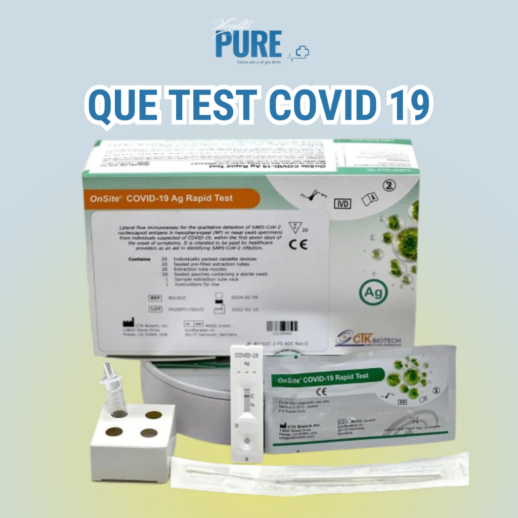 Que Test Covid 19 Onsite Test Nhanh Tại Nhà Chính Xác 99% (1 que ...
