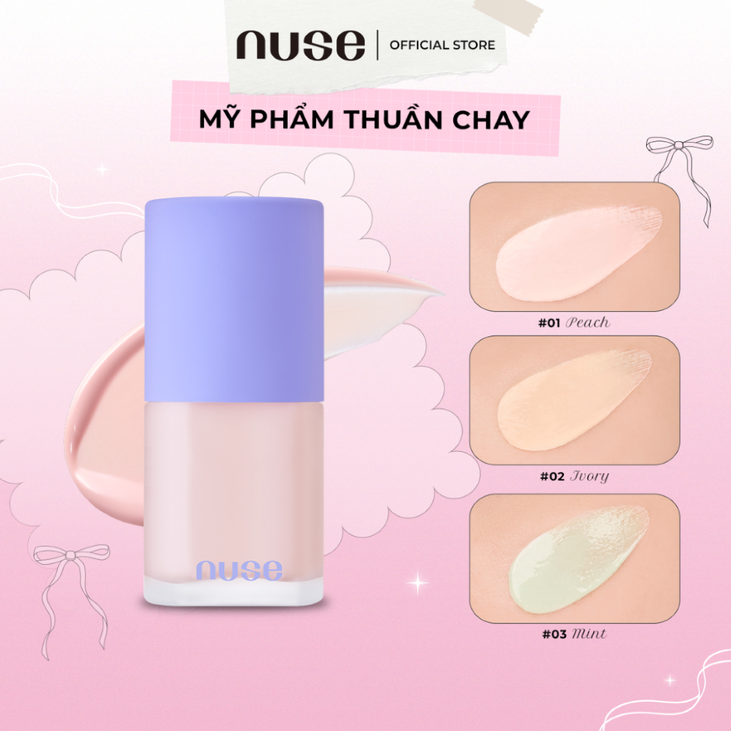 [NUSE Official Store] Kem lót trang điểm nâng tông, thuần chay Nuse Care Tone-Up 30ml | Shopee ...