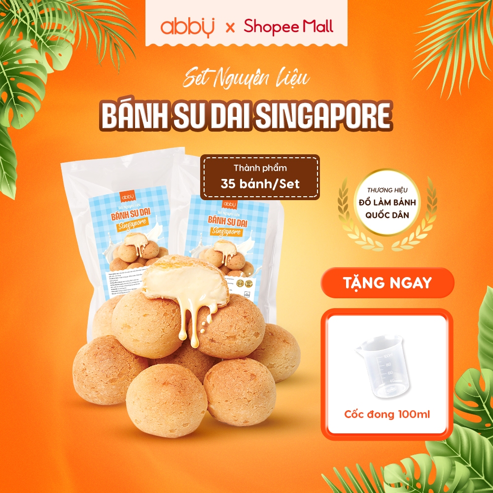 [ABBY][Tặng cốc đong 100ml] Set nguyên liệu làm bánh su dai Singapore ...