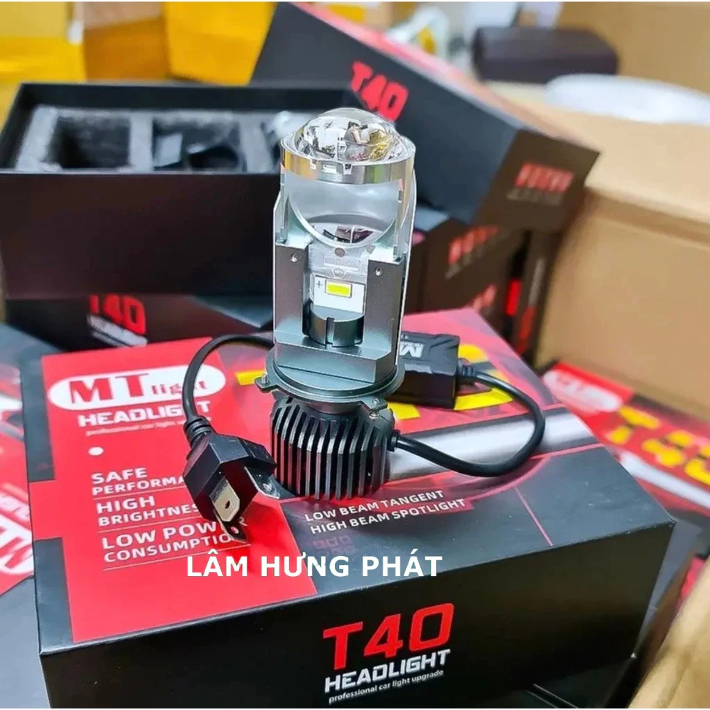 Đèn Pha Bi Led Min T40, V50 H4 Siêu sáng, Bi led mini T40,V50 | Shopee ...