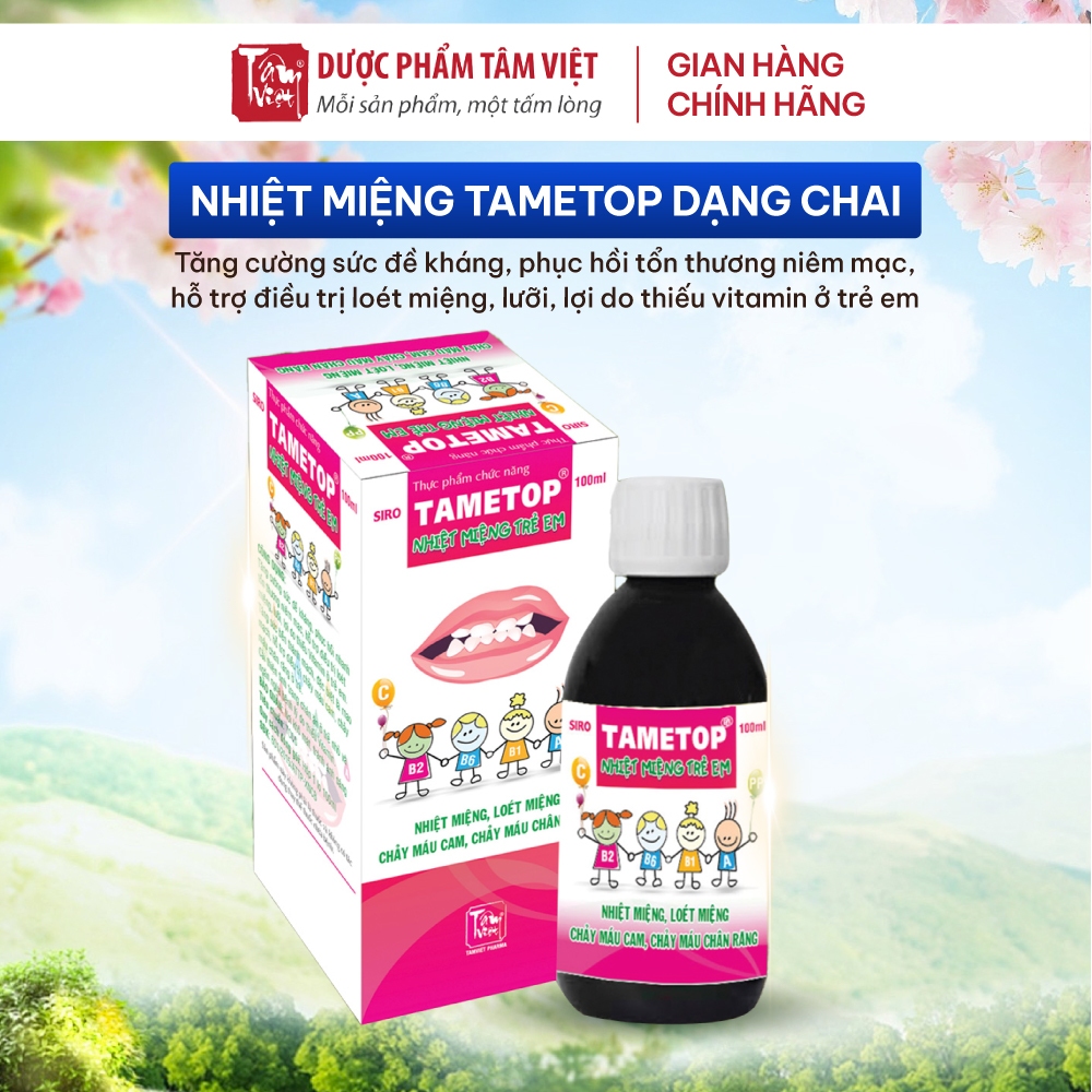Nhiệt miệng Tametop dạng chai Tâm Việt - 100ml | Shopee Việt Nam