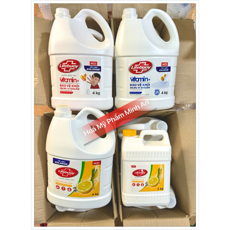Nước rửa tay lifebuoy can 4KG 2 màu | Shopee Việt Nam