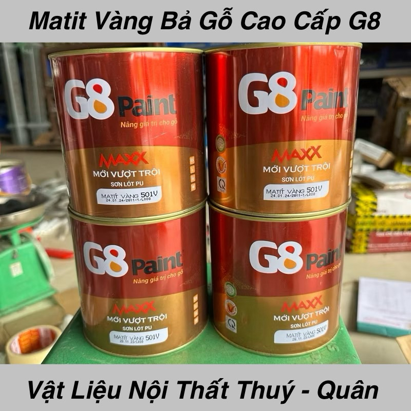 Sơn PU gỗ cao cấp G8 paint - MATIT VÀNG- 945ml | Shopee Việt Nam