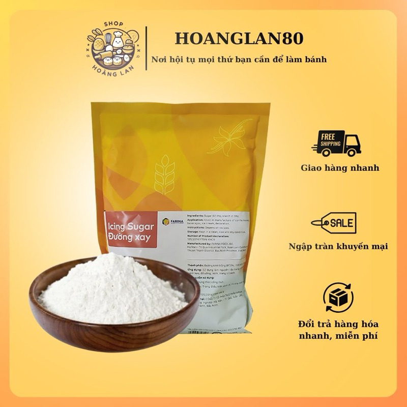 Đường Xay 200g / đường icing sugar( tách từ bao lớn) | Shopee Việt Nam