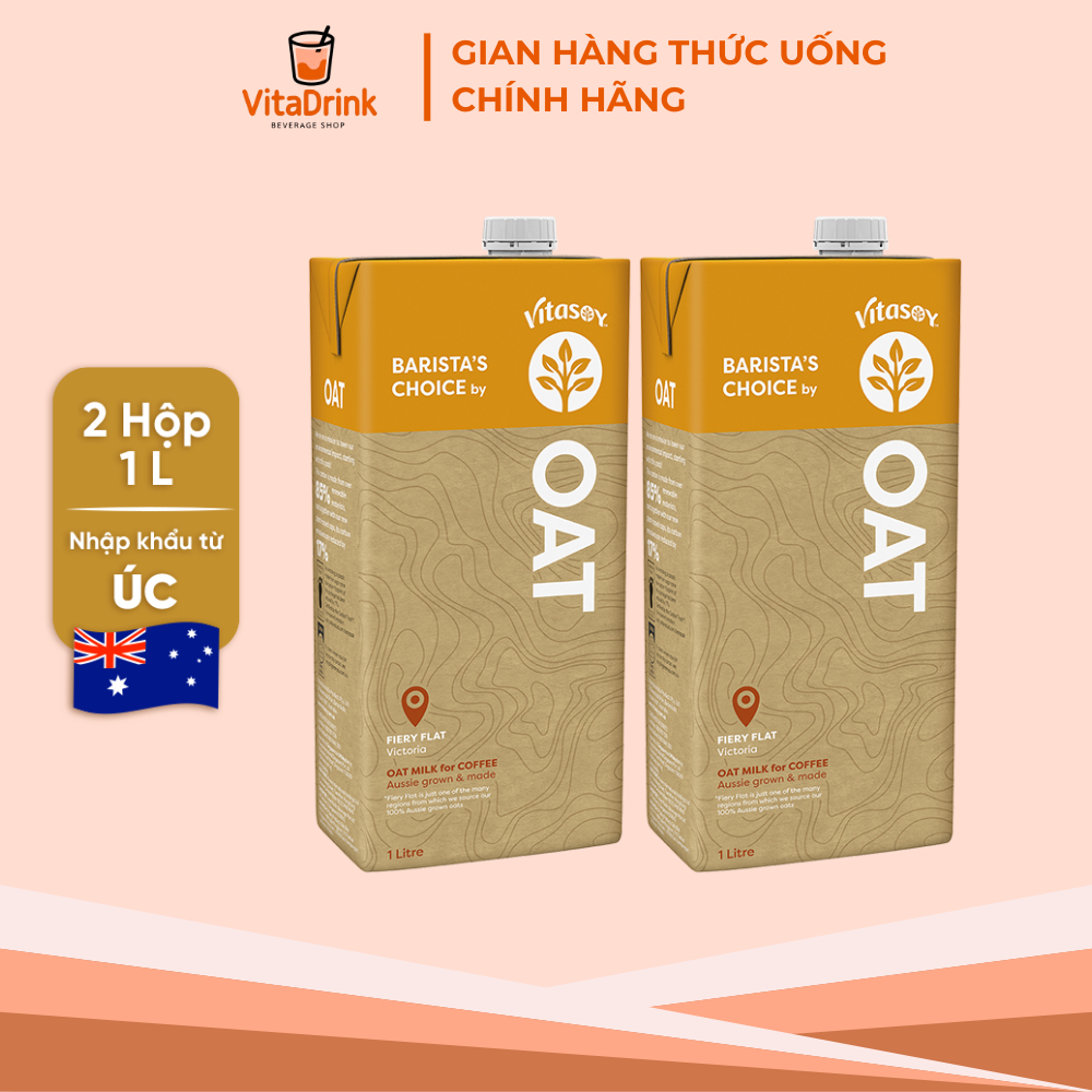 Combo 2 Sữa hạt Yến Mạch Vitasoy Oat cho Barista Pha Chế - Hộp 1L ...
