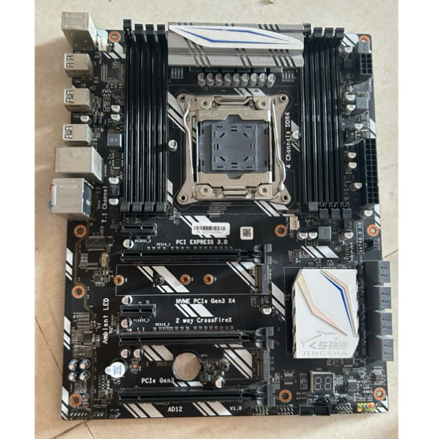 Main X99 xuất sứ Trung Quốc 8 khe ram hổ trợ nvme gen3x4..hỗ trợ Msata ...