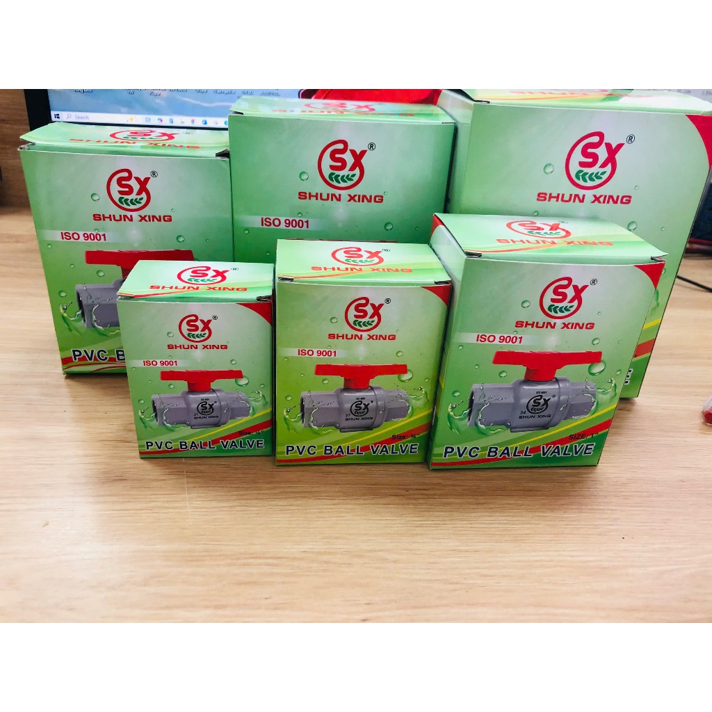 Van nhựa, van khóa nước Tay Đỏ SHUN XING 21, 27, 34,42,60 pvc chuyên ...