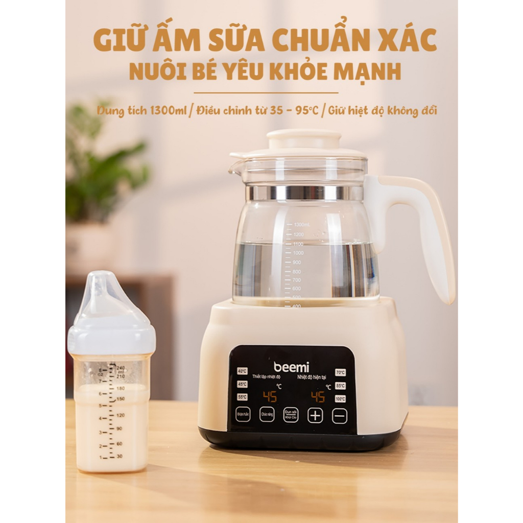 Ấm Đun Nước Pha Sữa Beemi Cao Cấp Giữ Nhiệt 48h Khử Clo Hâm Tiệt Trùng ...