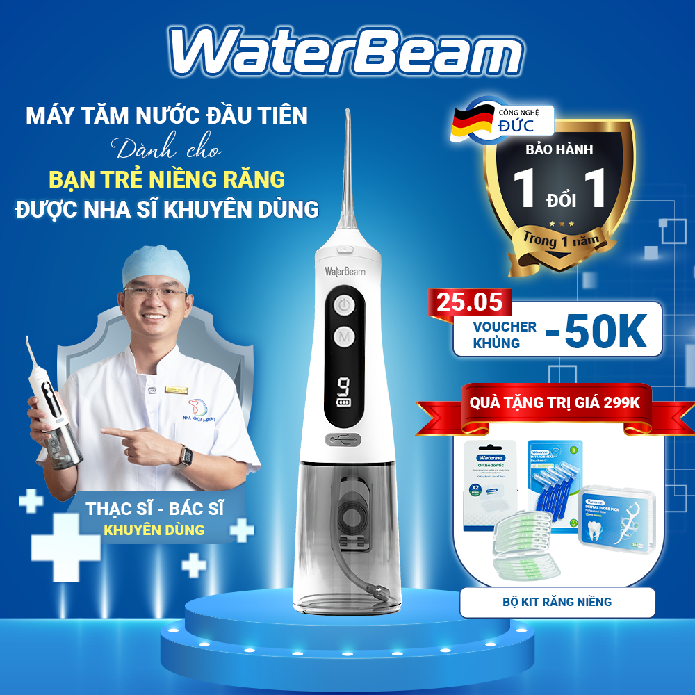 Máy Tăm Nước WaterBeam Cho Người Niềng Răng và Răng Nướu Nhạy Cảm - Lựa ...