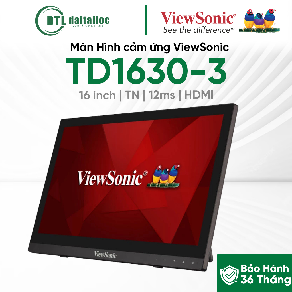 Màn Hình cảm ứng ViewSonic TD1630-3 16 inch TN 12ms HDMI | Chính Hãng ...