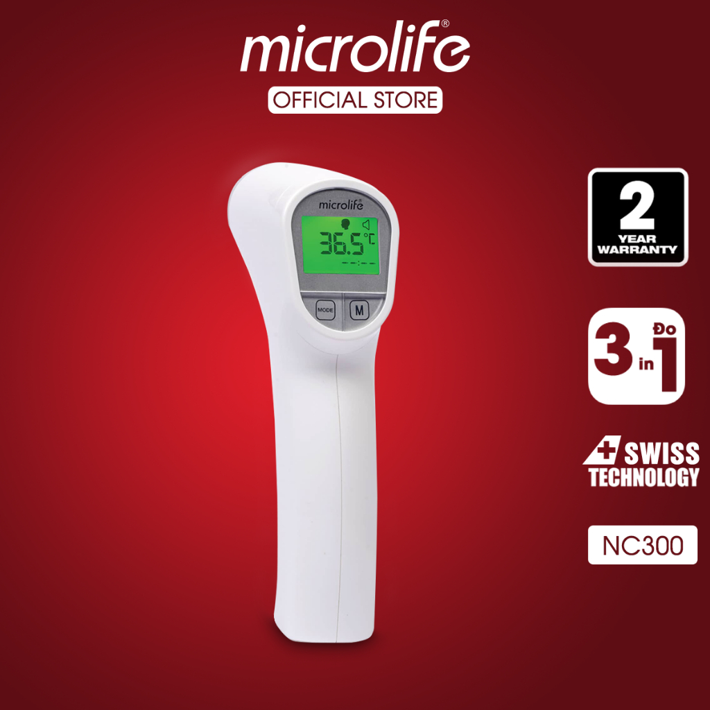 Nhiệt Kế Hồng Ngoại Đo Trán Microlife NC300 | Đo 3 Trong 1 Tiện Dụng ...