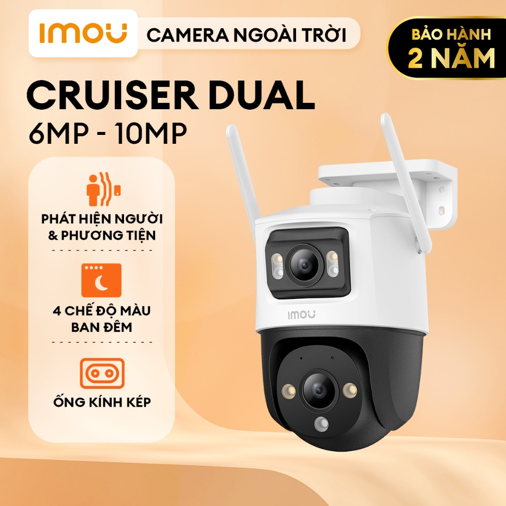 Camera Wifi ngoài trời 2 mắt Imou Cruiser Dual I 6MP/10MP I IPC-S7XP ...
