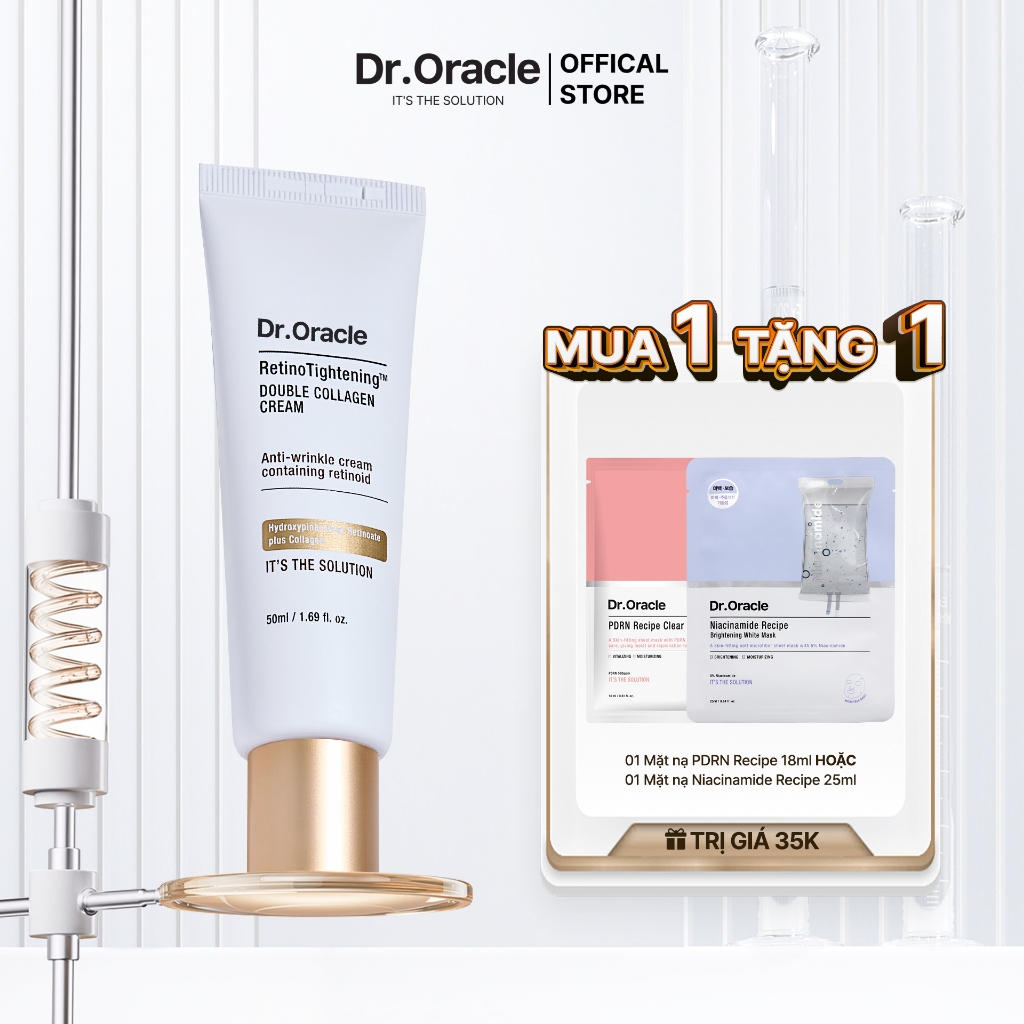 [QT 1 mask] Kem dưỡng hỗ trợ da đàn hồi, giảm nếp nhăn, dưỡng sáng Dr.Oracle RetinoTightening ...