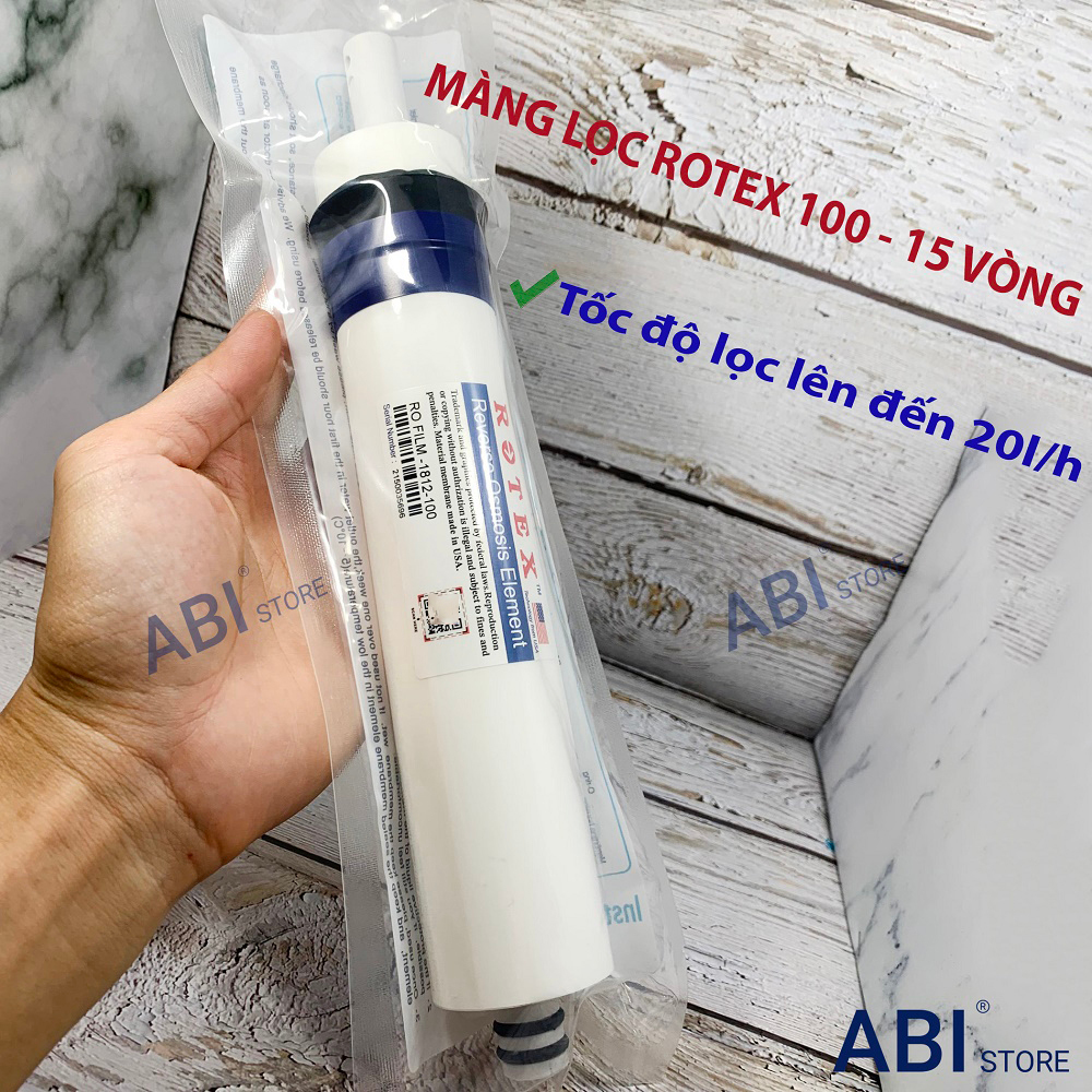 Màng lọc nước RO ROTEX 100 - 15 vòng xịn, tốc độ lọc 20l/h (lõi lọc ...