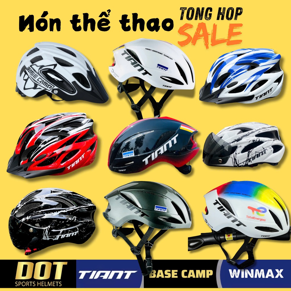 Mũ bảo hiểm thể thao TIANT D01 D03 và BASECAMP đủ màu chính hãng 2025 | Shopee Việt Nam