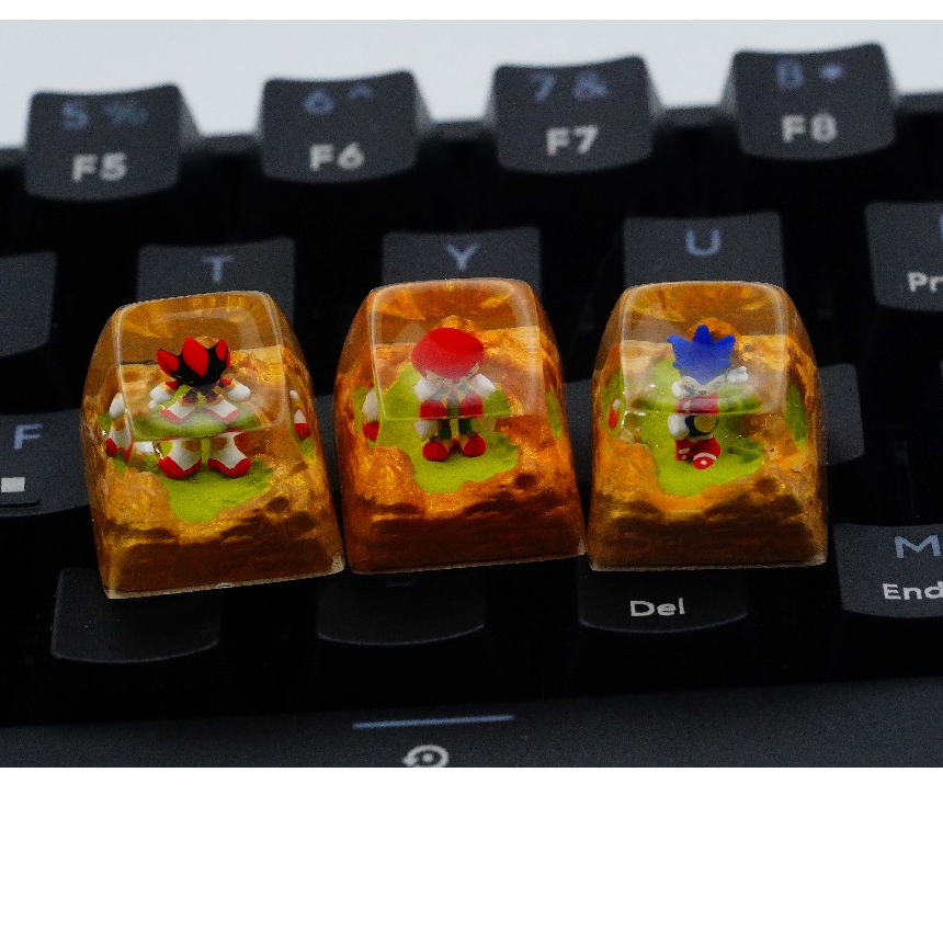 Sonic the Hedgehog, artisan keycap, nút bàn phím cơ, SSBU Sonic, Tails ...
