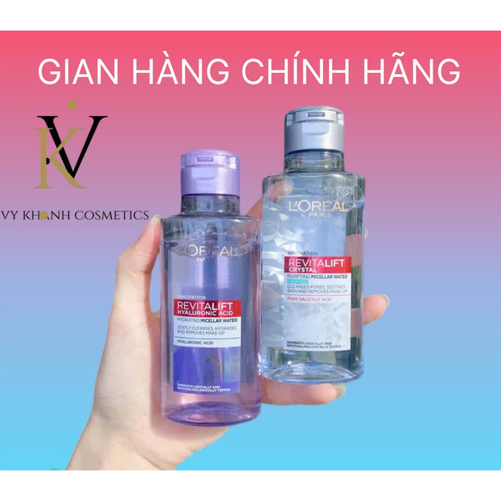 Nước Tẩy Trang L'Oreal Revitalift HA Hyaluronic Acid 95ml Mini - Giảm Dầu Mụn, Làm Sạch Sâu ...