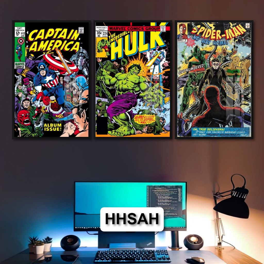 Tranh Siêu Anh Hùng Marvel, DC Comics - Tranh Treo Tường Tráng Gương ...
