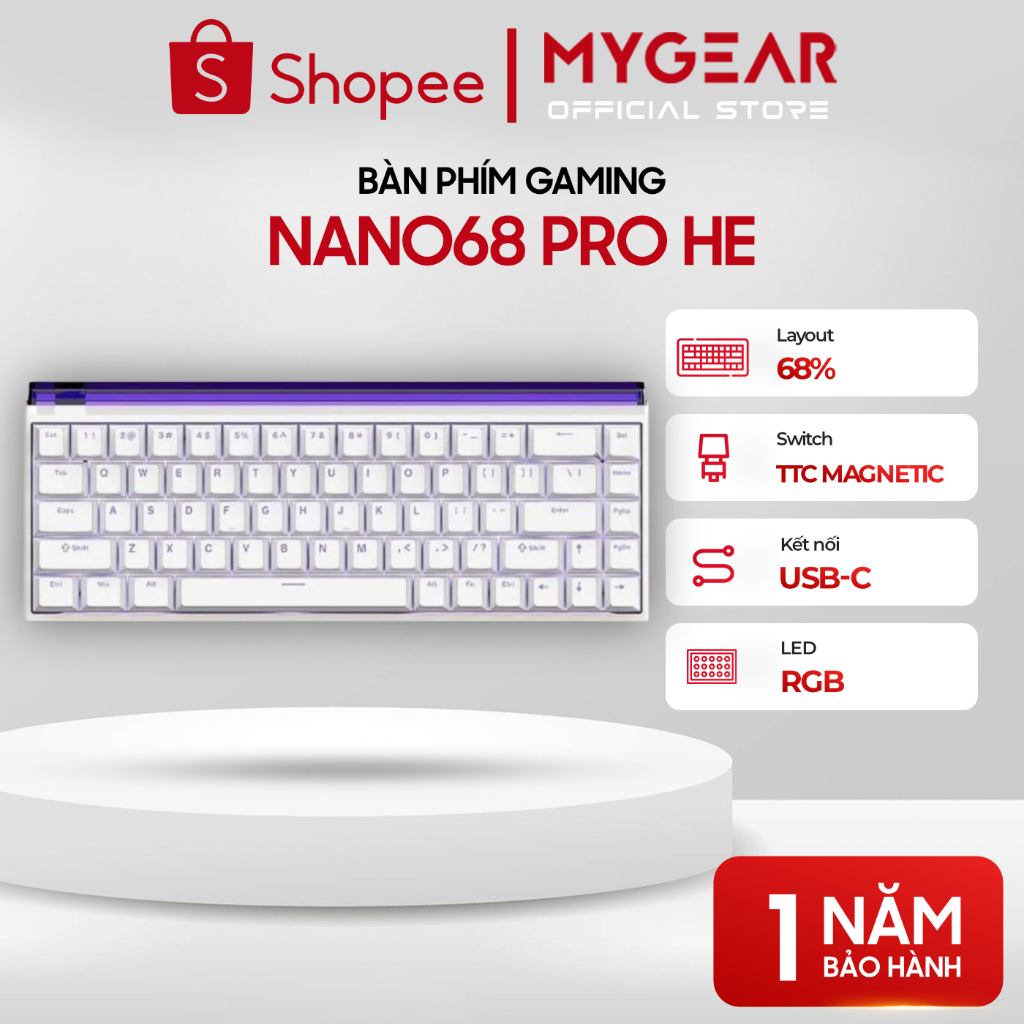 [Hàng Chính Hãng] Bàn Phím Gaming Madlions Nano 68 PRO HE RGB TTC ...