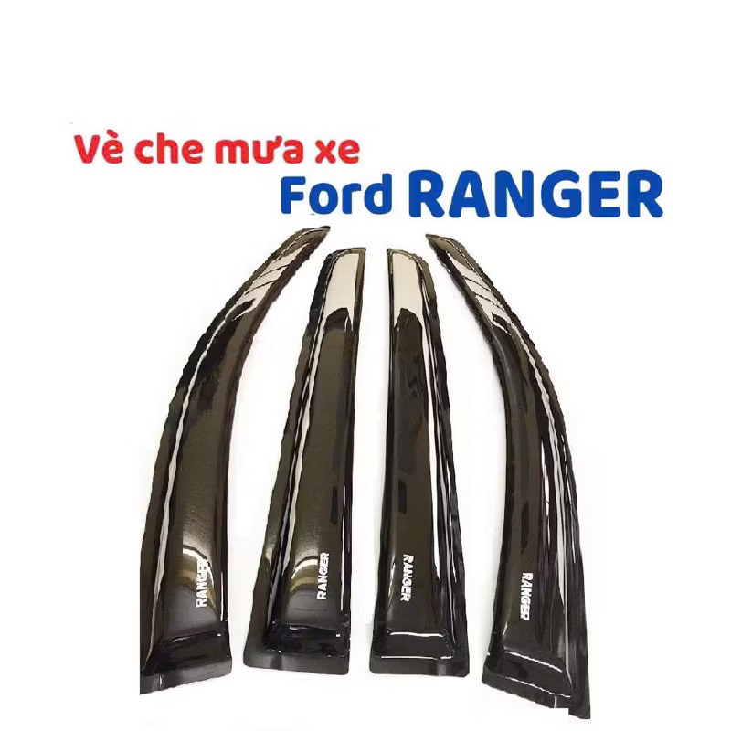 Vè che mưa Ford Ranger 2014-2025 nhựa ABS 2 màu hàng cao cấp | Shopee ...