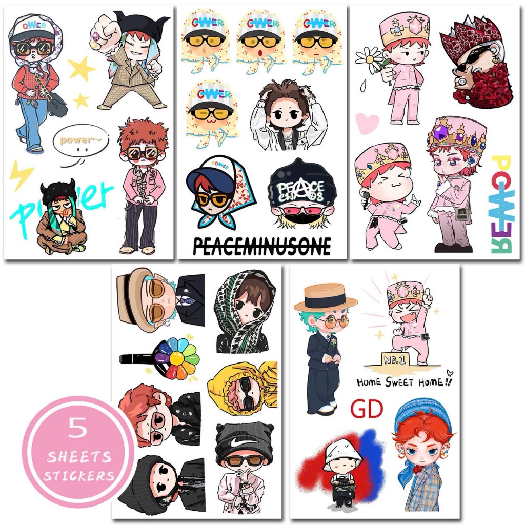 (Độc quyền) - Ảnh Thật - Sticker GD G-DRAGON Peaceminusone Daisy ...