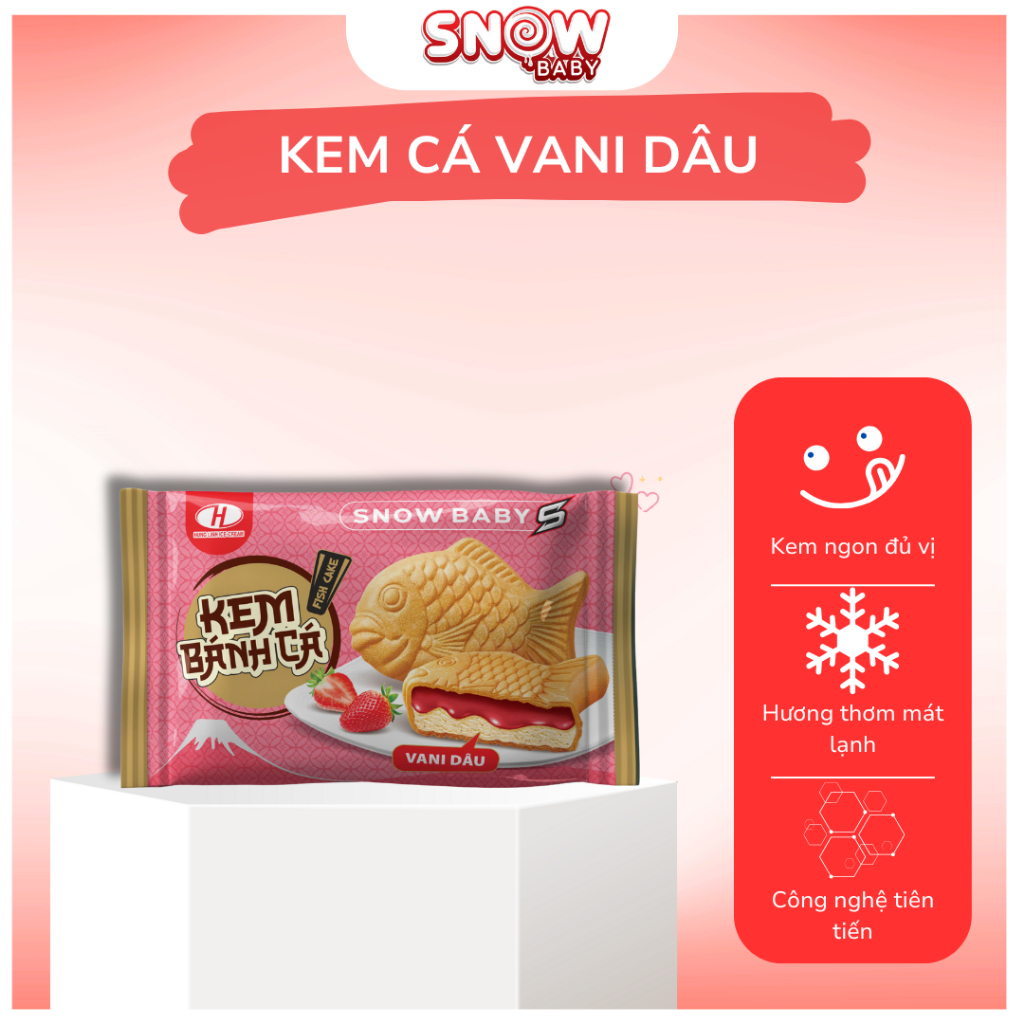 Kem Cá Vani Dâu Snowbaby – Hương Vani Ngọt Lịm, Vị Dâu Tươi Mát, Hình ...