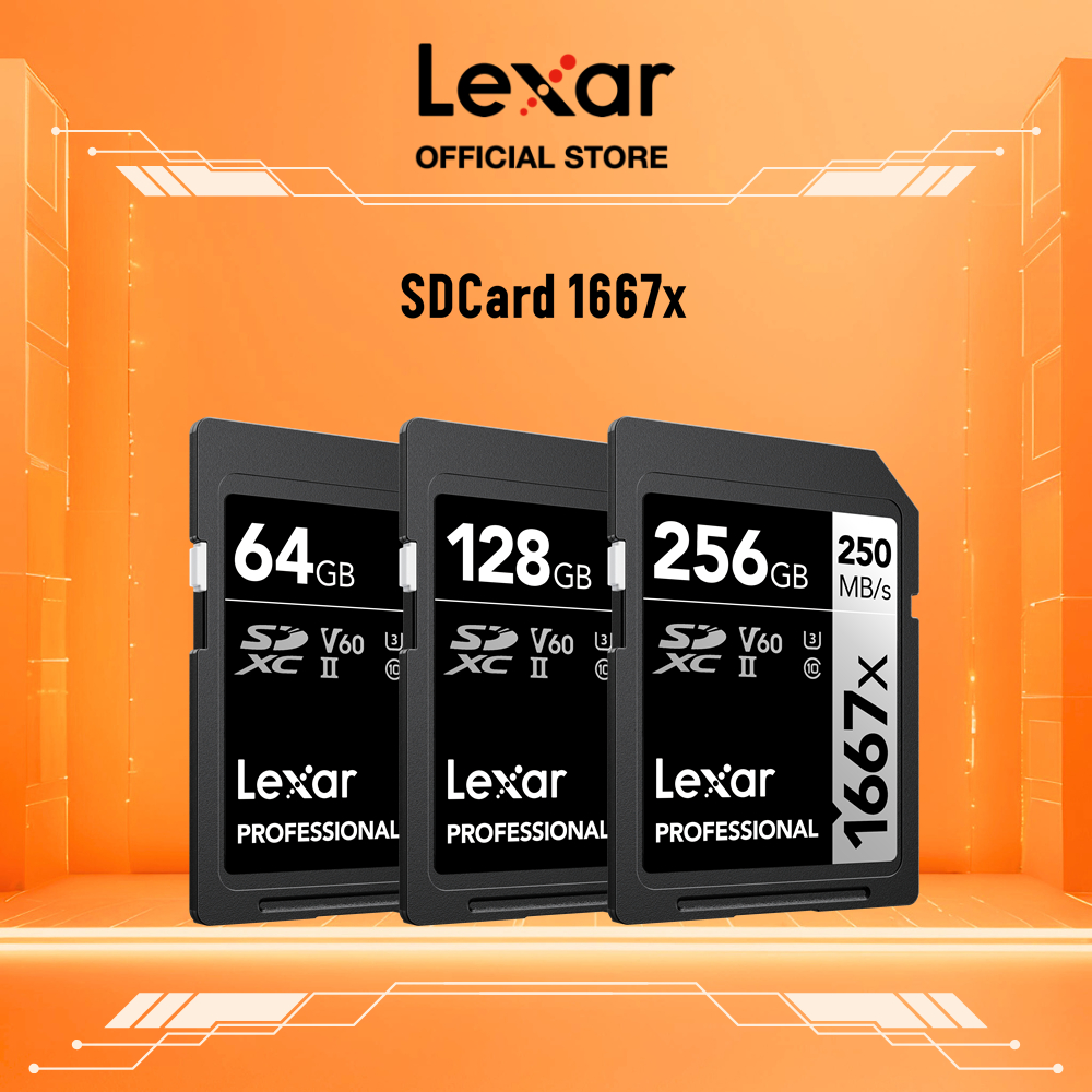 Thẻ Nhớ SD Lexar 1667x Dung Lượng 64GB-256GB 250MB/s UHS-II U3 V60 ...
