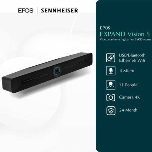 Thiết Bị Hội Nghị Truyền Hình EPOS EXPAND VISION 5, Webcam Tích Hợp Loa ...
