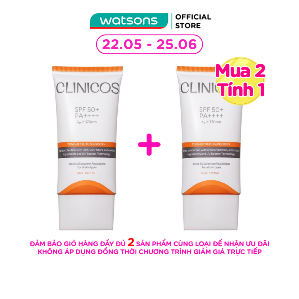 Kem Chống Nắng Clinicos Tone Up Truth Sunscreen Nâng Tông Tự Nhiên ...