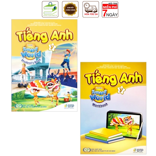 Sách - Tiếng Anh 7 I-Learn Smart Start - Student's Book + Workbook ( Bộ 2 Quyển ) - [ Kèm Bìa ...