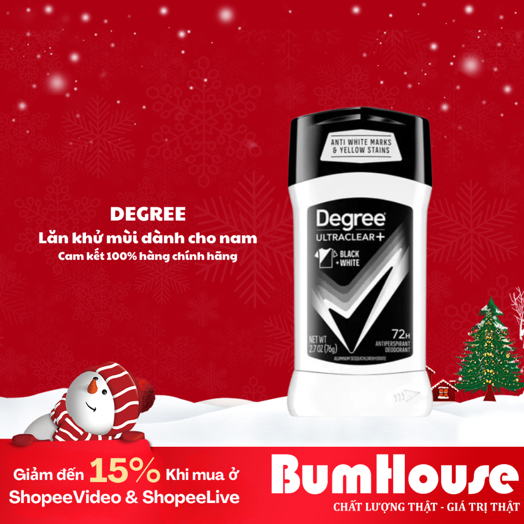 Lăn Khử Mùi Degree Men UltraClear Antiperspirant Deodorant Stick Black ...