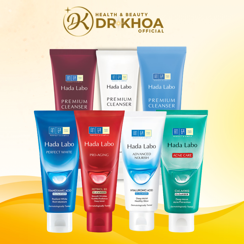 Sữa Rửa Mặt Hada Labo Advanced Nourish, Perfect White, Acne Care, Pro ...