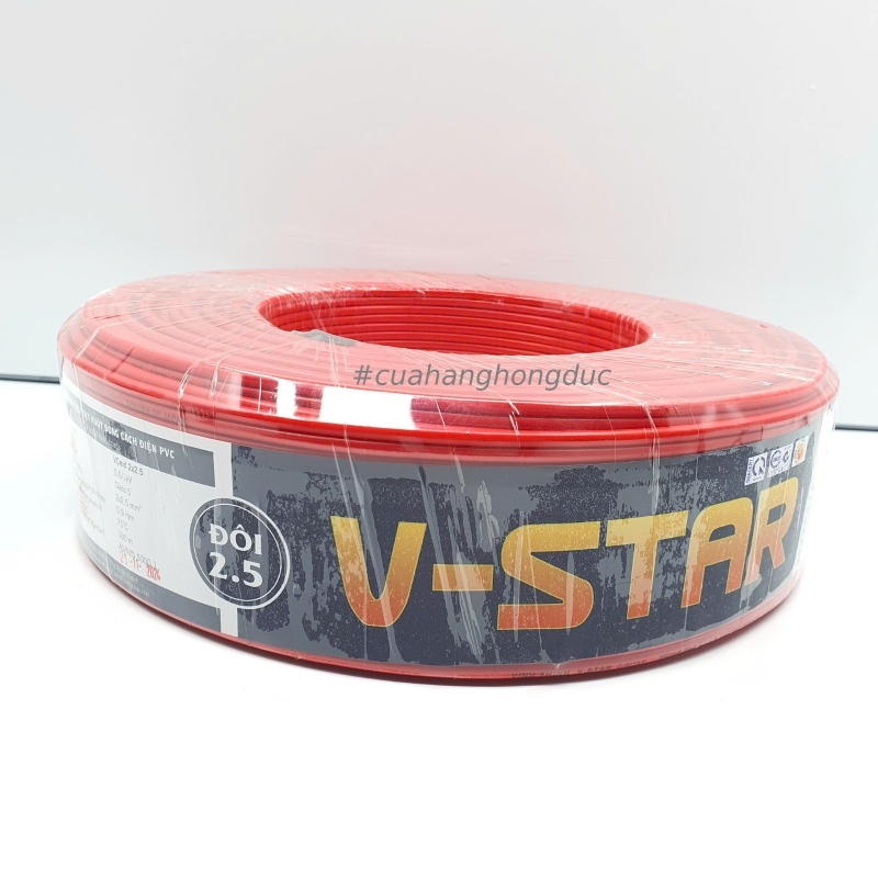 Dây Cáp Điện VCmd 2x2.5 Đôi Mềm V-STAR VĨNH THỊNH (Đơn giá bán theo 1 ...