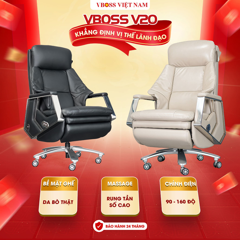 Ghế Lãnh Đạo Chỉnh Điện Có Massage, Ghế Giám Đốc Cao Cấp Da Bò Nhập Khẩu, Xoay 360 Độ - VBOSS ...