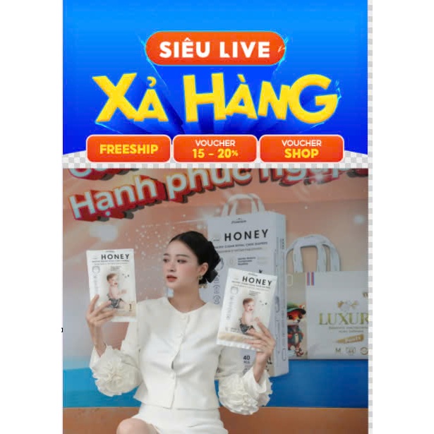 Bỉm quần/dán MOMO NATURE/ HONEY hữu cơ cao cấp quần/dán size S64/ M60 ...