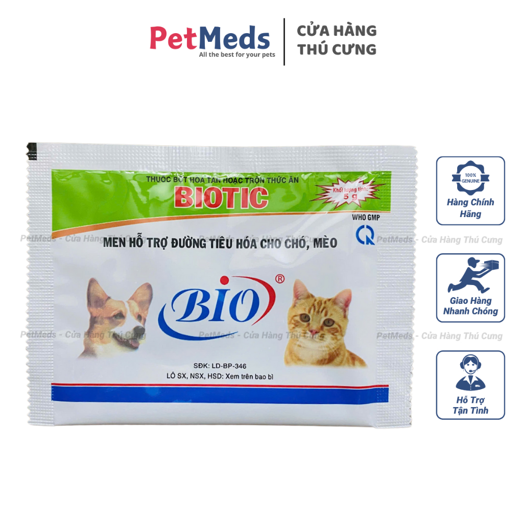 BIOTIC Men Hỗ Trợ Tiêu Hóa, Phòng Ngừa Tiêu Chảy Cho Chó Mèo | Shopee ...