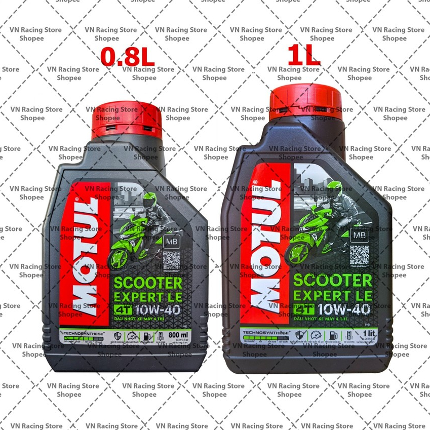 Dầu nhớt tổng hợp tay ga Motul Scooter Expert Le 10w40 800ml (0.8L) và 1000ml ( 1L ) | Shopee ...