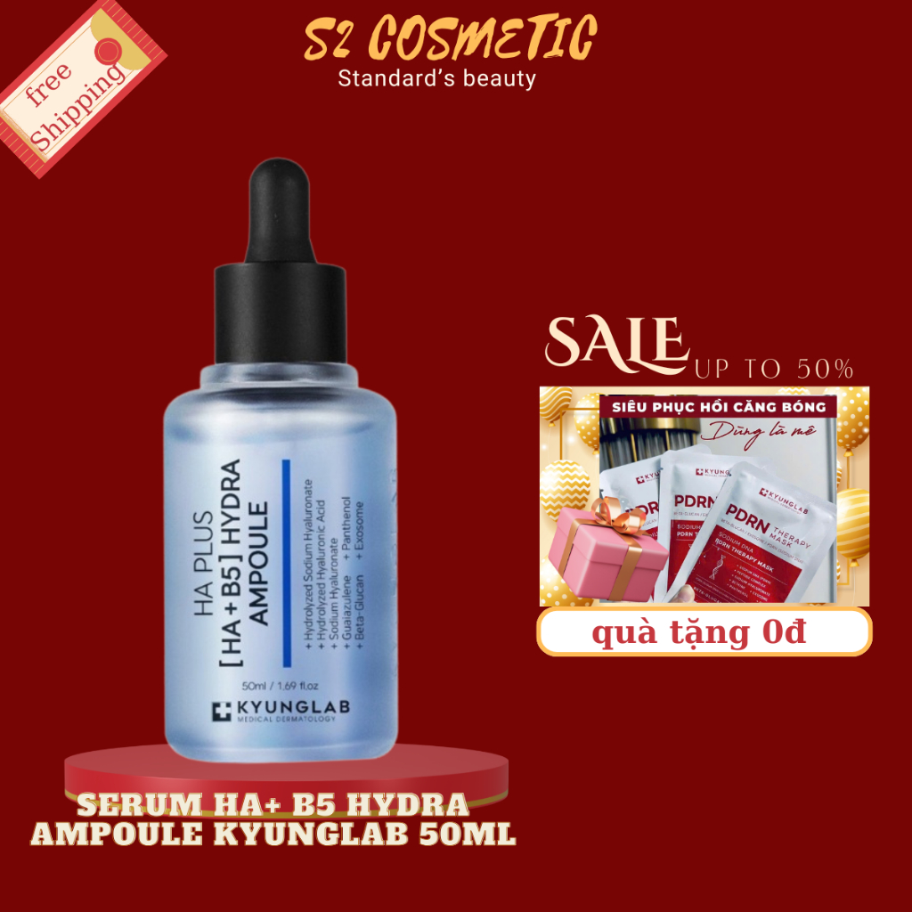 Serum HA Plus (HA+ B5) Hydra Ampoule KyungLab- 50ml-Cấp Ẩm Phục Hồi Làm ...