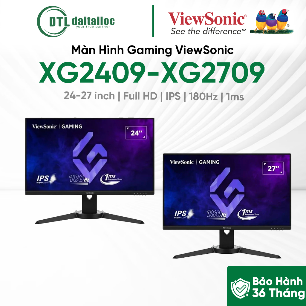 Màn Hình Gaming ViewSonic XG2409 - XG2709 inch Full HD IPS 180Hz 1ms ...