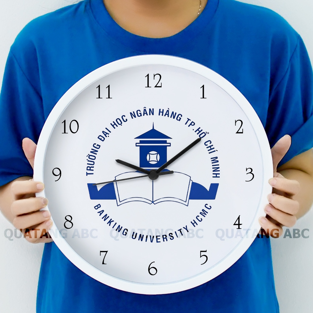 Đồng Hồ Treo Tường In Logo Trường Đại Học Theo Yêu Cầu cho Học Sinh ...