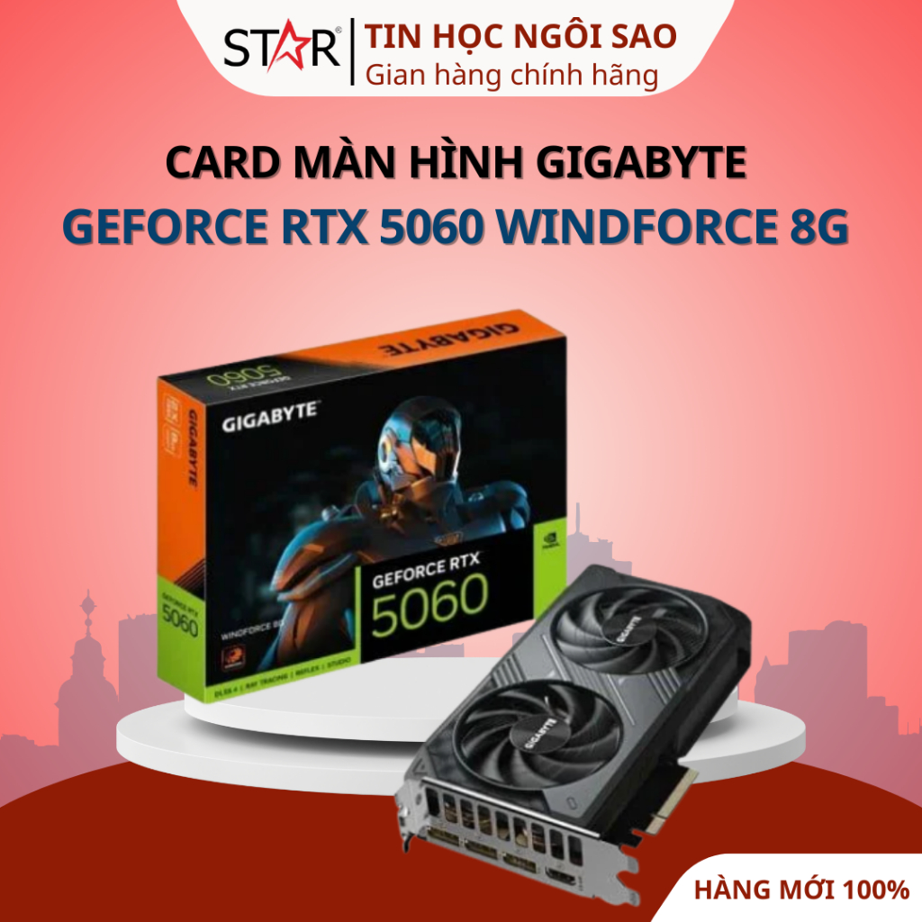 Card Màn Hình Gigabyte GeForce RTX 5060 WINDFORCE 8G (GV-N5060WF2-8GD ...