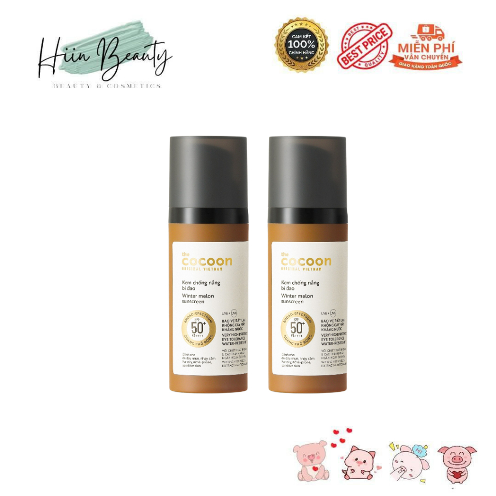 Kem chống nắng bí đao Cocoon Winter Melon Sunscreen 50ml | Shopee Việt Nam