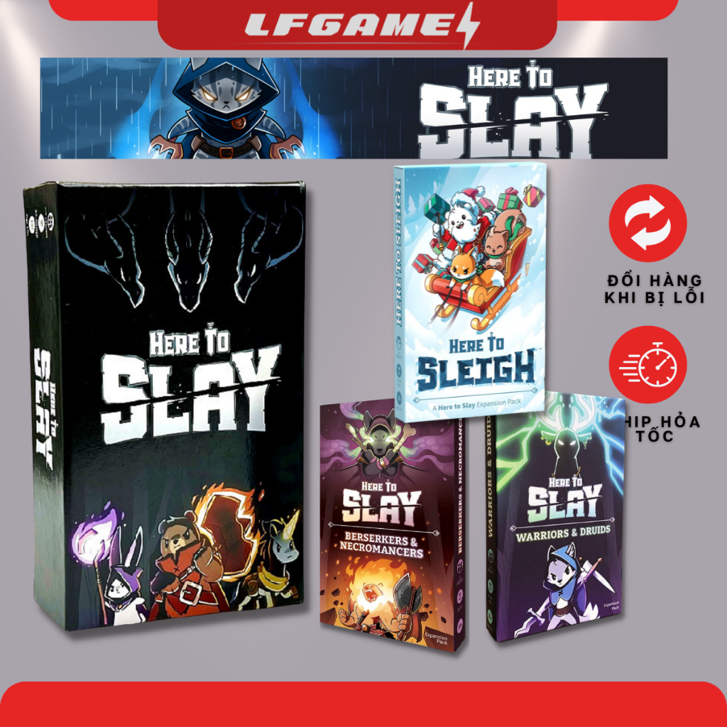 [Bản cao cấp nhất] Board Game Here to Slay và gói mở rộng chất lượng ...