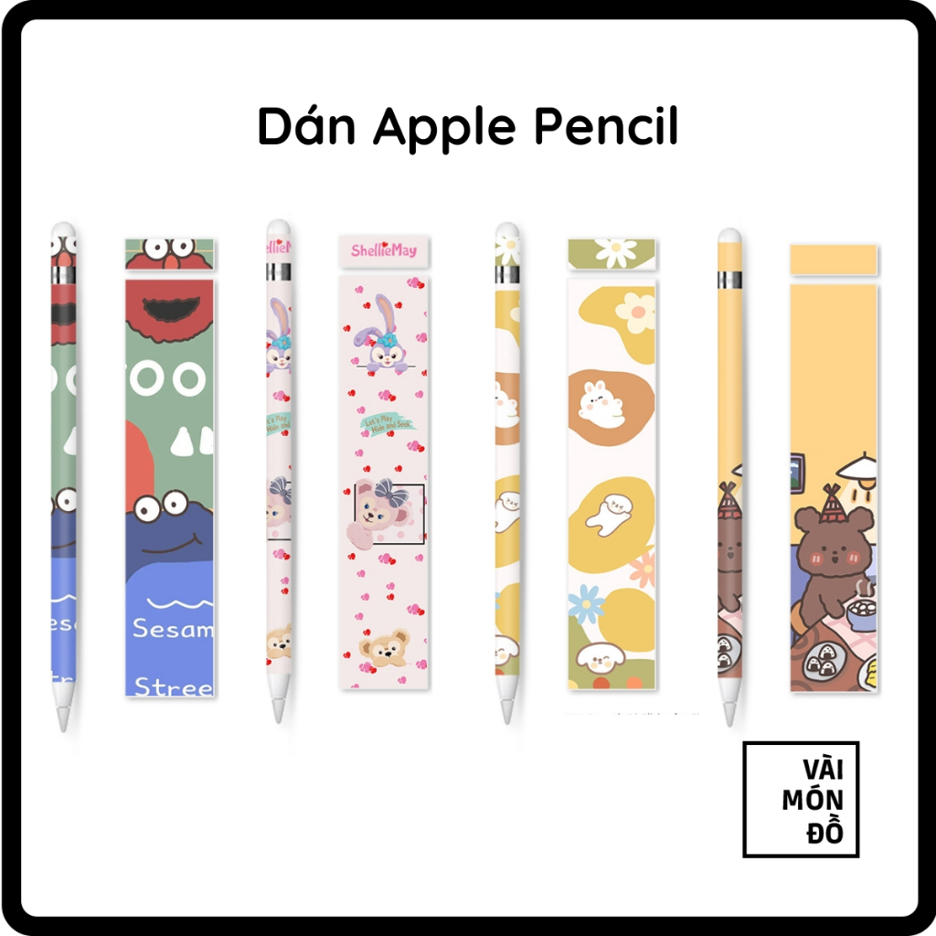 Miếng Dán Decal Cho Bút Apple Pencil, Sticker Chống Xước, Bảo Vệ Bút ...