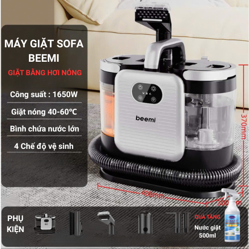 (TẶNG NƯỚC GIẶT) Máy Sofa Giặt Cầm Tay Hơi Nước Nóng Beemi DIỆT KHUẨN ...