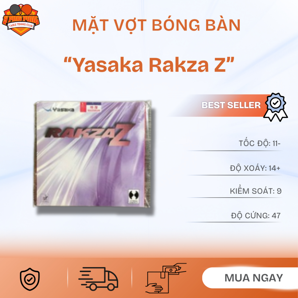 Mặt vợt bóng bàn Yasaka Rakza Z chính hãng | Shopee Việt Nam