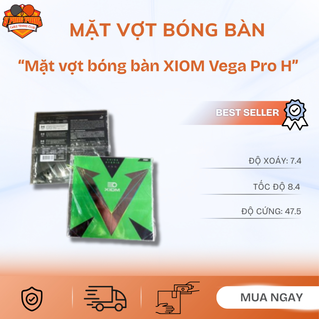 Mặt vợt bóng bàn XIOM Vega Pro H | Shopee Việt Nam