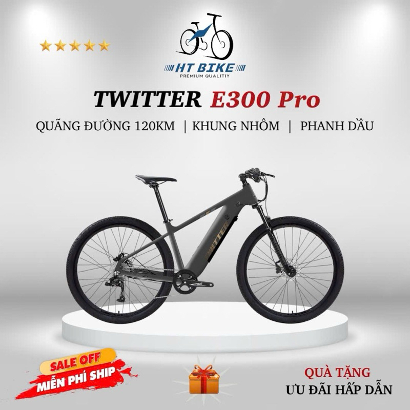 Xe đạp trợ lực điện Twitter E300 Pro | HT BIKE | Shopee Việt Nam