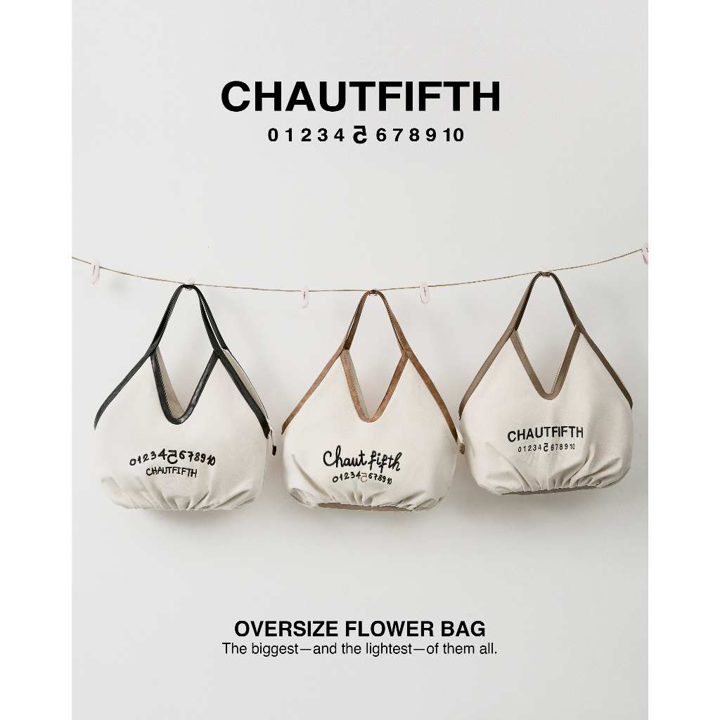 Túi xách Canvas OVERSIZE FLOWER BAG - CHAUTFIFTH | Shopee Việt Nam